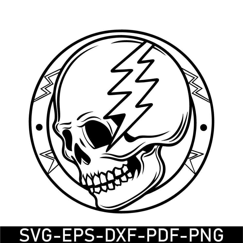 Grateful Dead Stealie Svg, Steal Your Face Svg, Skull Lightning Bolt ...