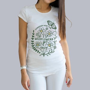 Bible Verse Svg, Consider How the Wildflowers Grow Svg, Luke 12 27 Svg ...