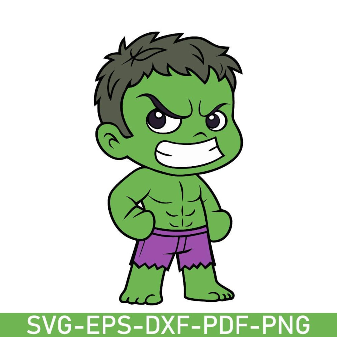 Hulk Svg, Baby Hulk Svg, Hulk Png Clipart, Incredible Hulk Svg for ...