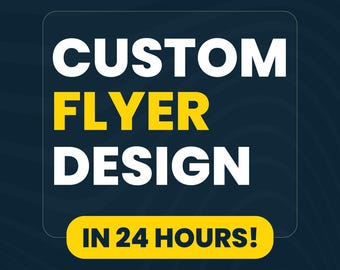 Custom Flyer Design | Digital Printable Marketing Flyers | Personalized ...