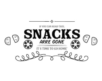 Funny Charcuterie Board Saying Svg, Sarcastic Kitchen SVG, Cutting Board Svg, Snacks Are Gone ...