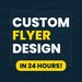 Custom Flyer Design | Digital Printable Marketing Flyers | Personalized ...