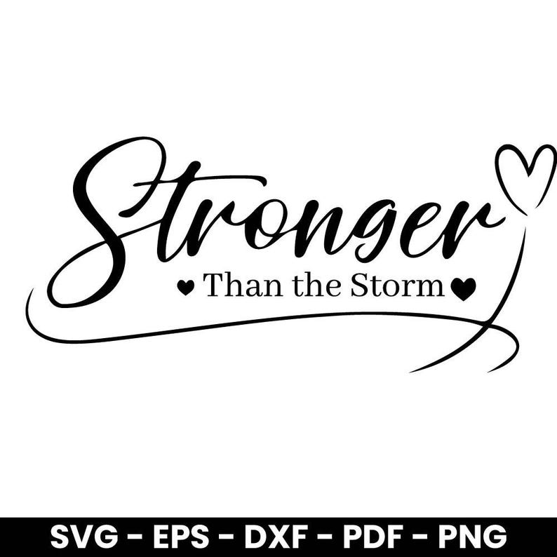 You Are Stronger Than the Storm SVG Bundle - Boho Self Care ...