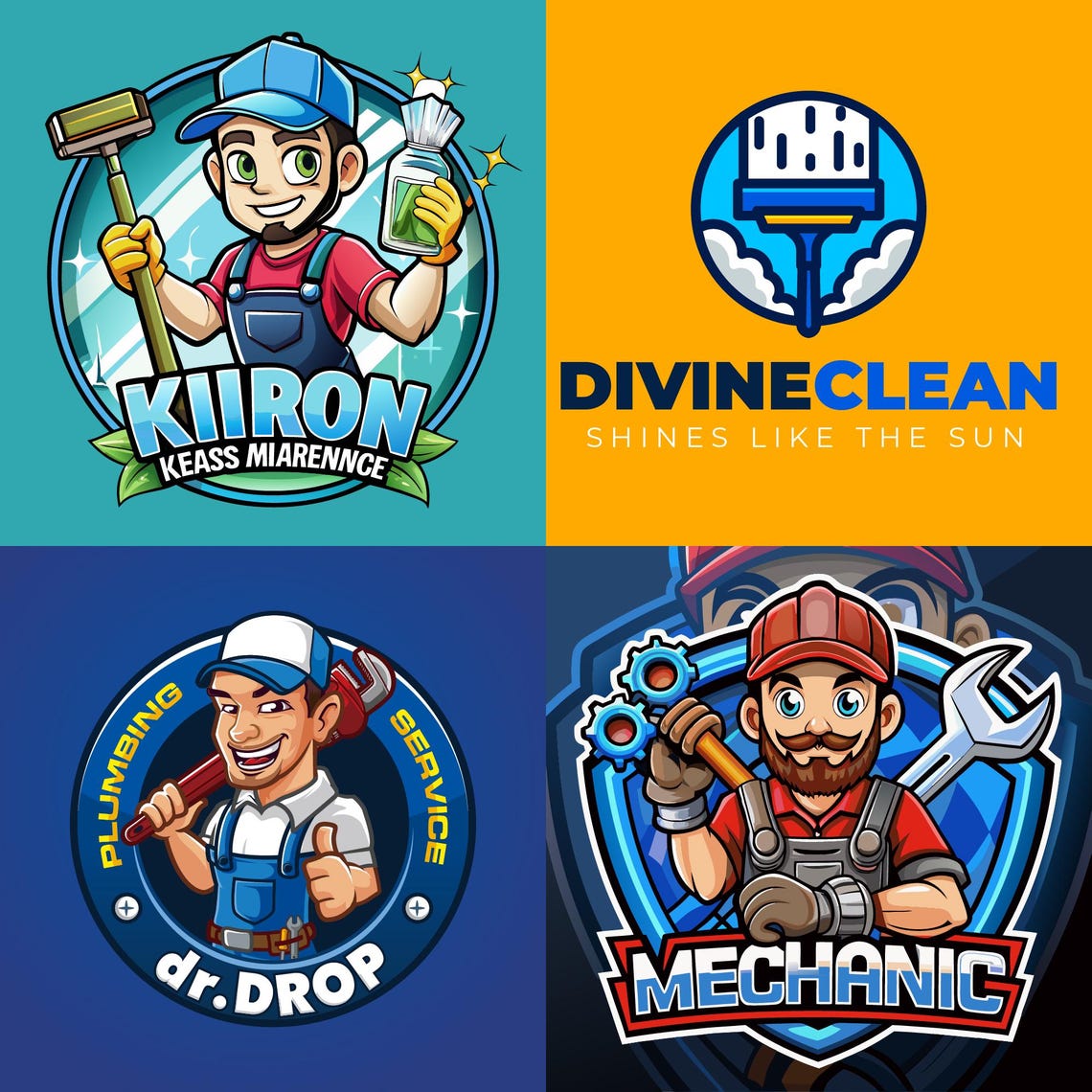 Custom Mascot Logo Design | Modern Logo Creator | Professional Graphic ...