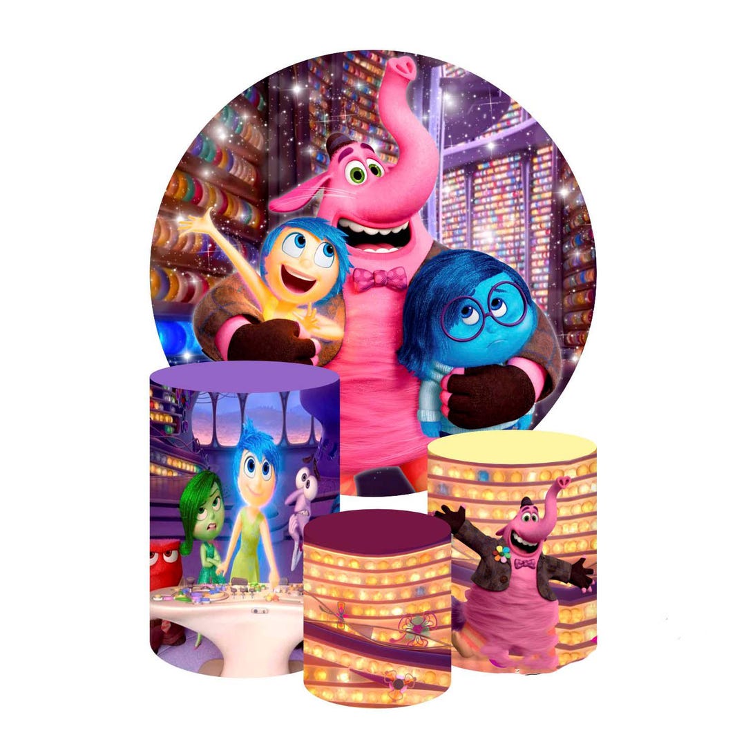 Inspired Inside Out Backdrop Cylinders Cover Round Backdrop Cover Photo ...