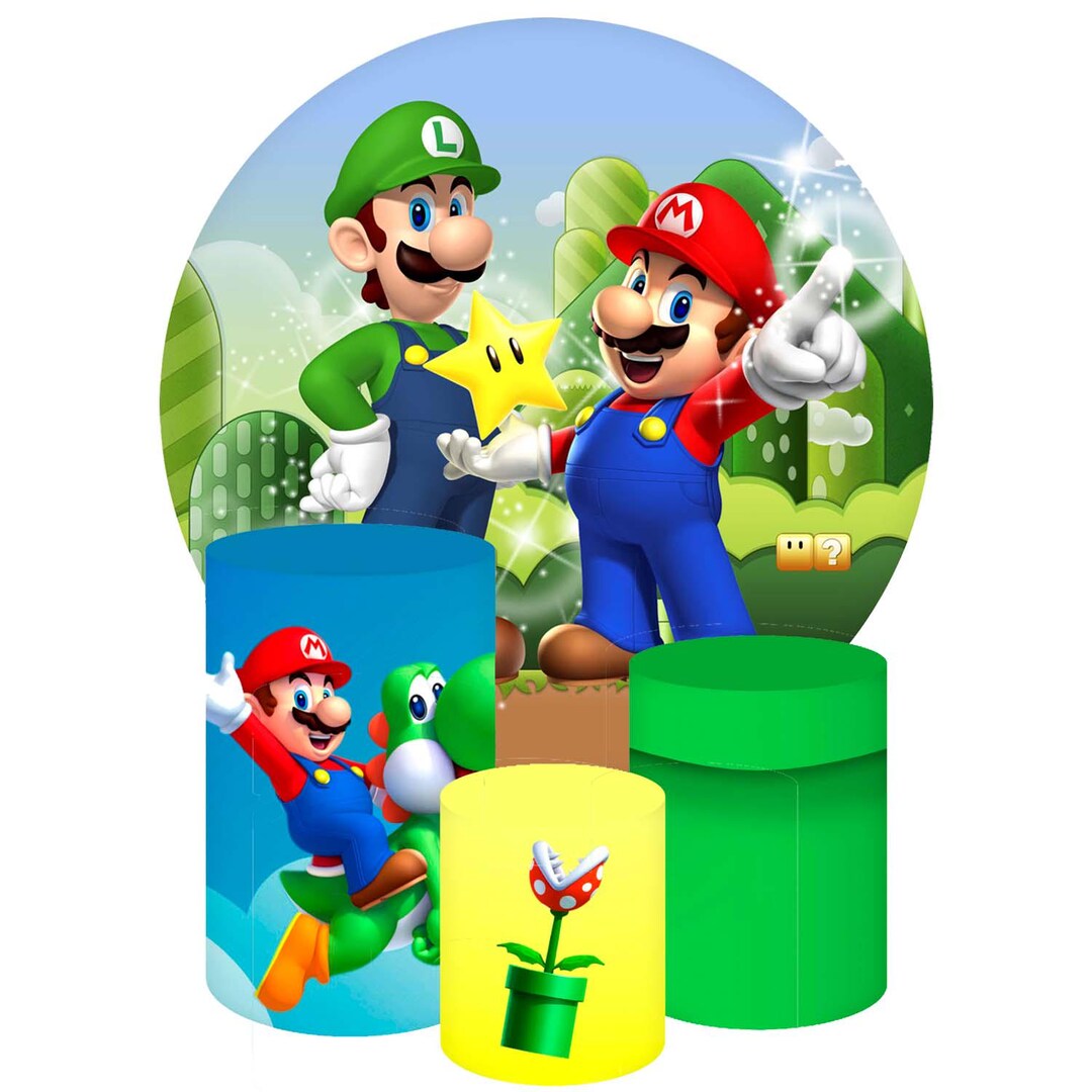 Brothers Backdrop and 3 Cylinders Cover (4 Pieces) Arch Inspirated ...