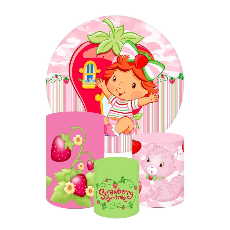Strawberry Shortcake Backdrop - Etsy