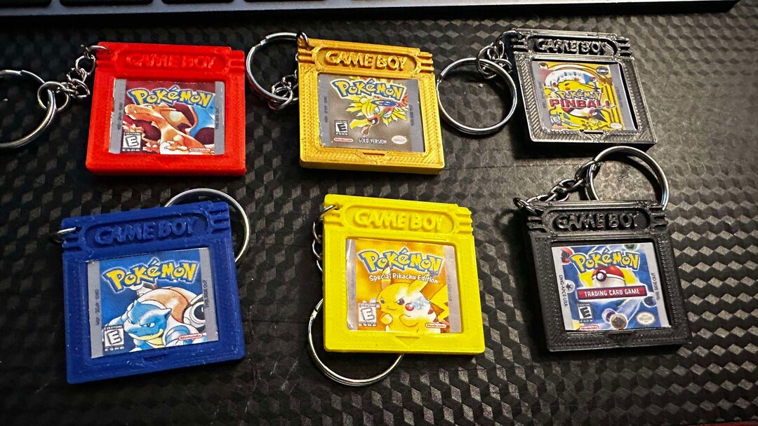 Game Boy Cartridge Keychain - Etsy