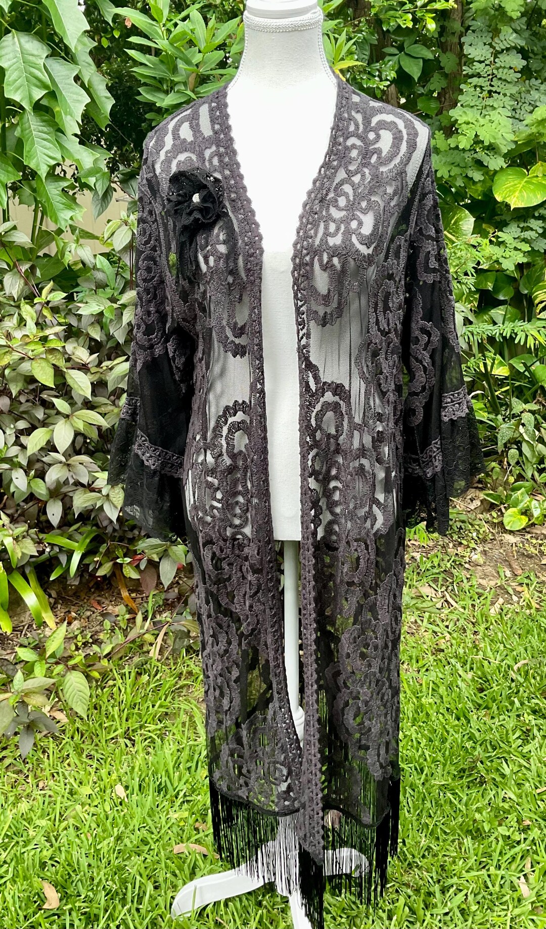 Boho Gothic Upcycled Duster - Etsy