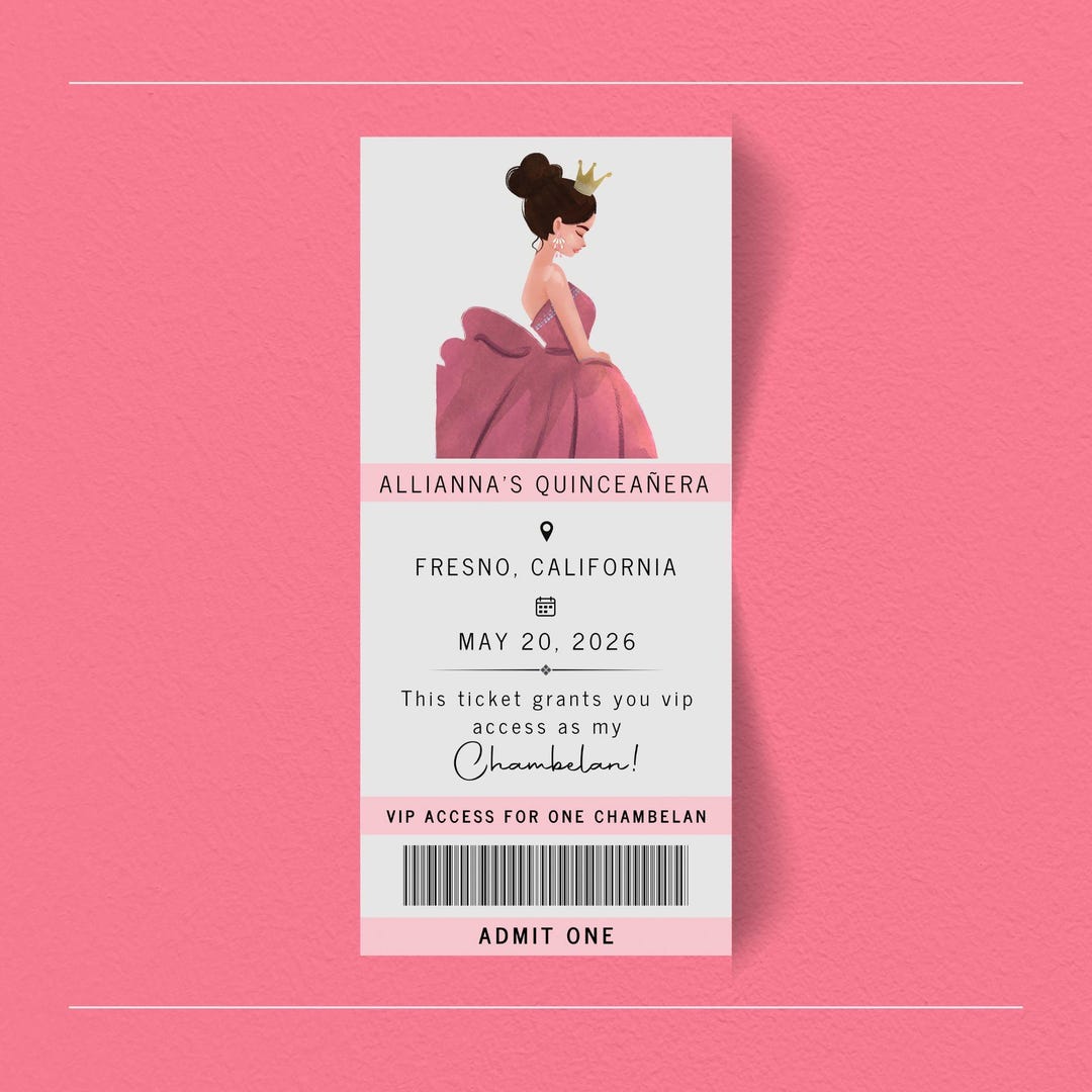 Chambelan and Dama Proposal for Quinceañera - Etsy