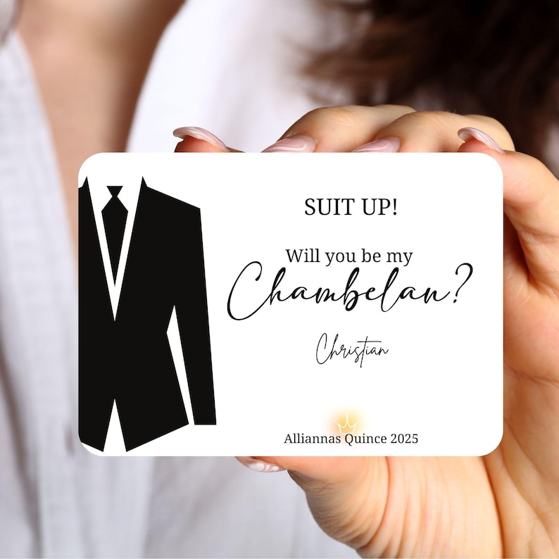 Chambelan Proposal for Quinceañera - Etsy Ireland