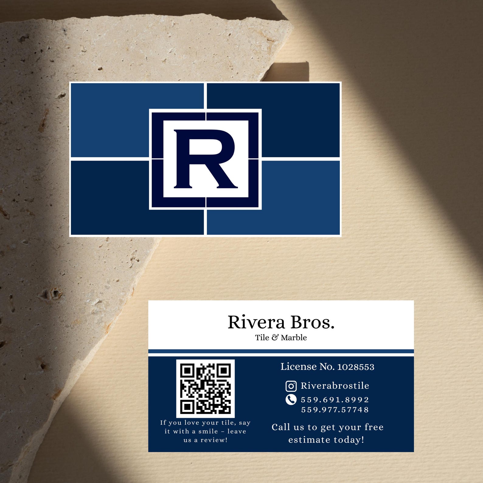 Tile Company Business Cards Template - Etsy