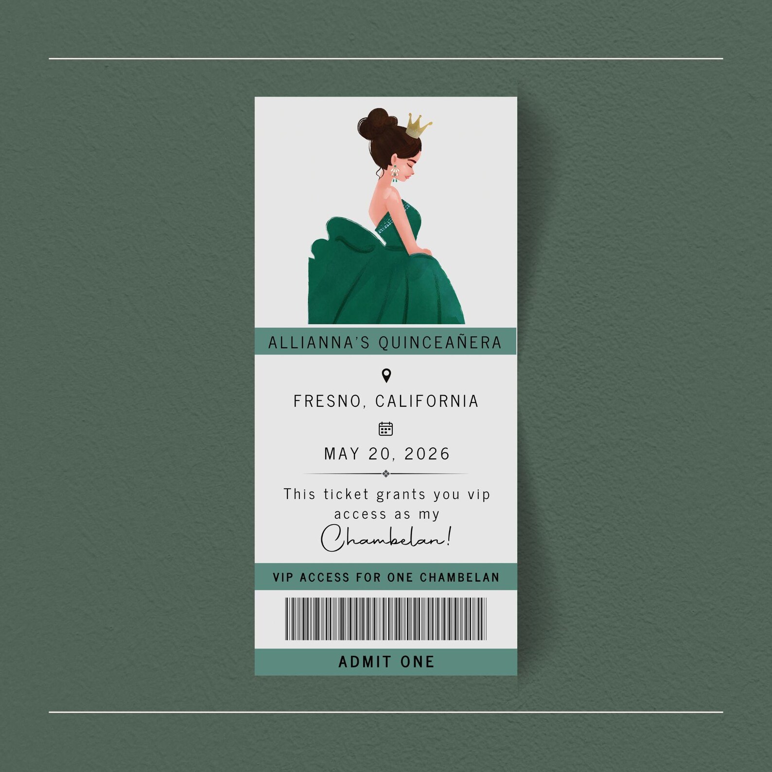 Chambelan and Dama Proposal for Quinceañera - Etsy