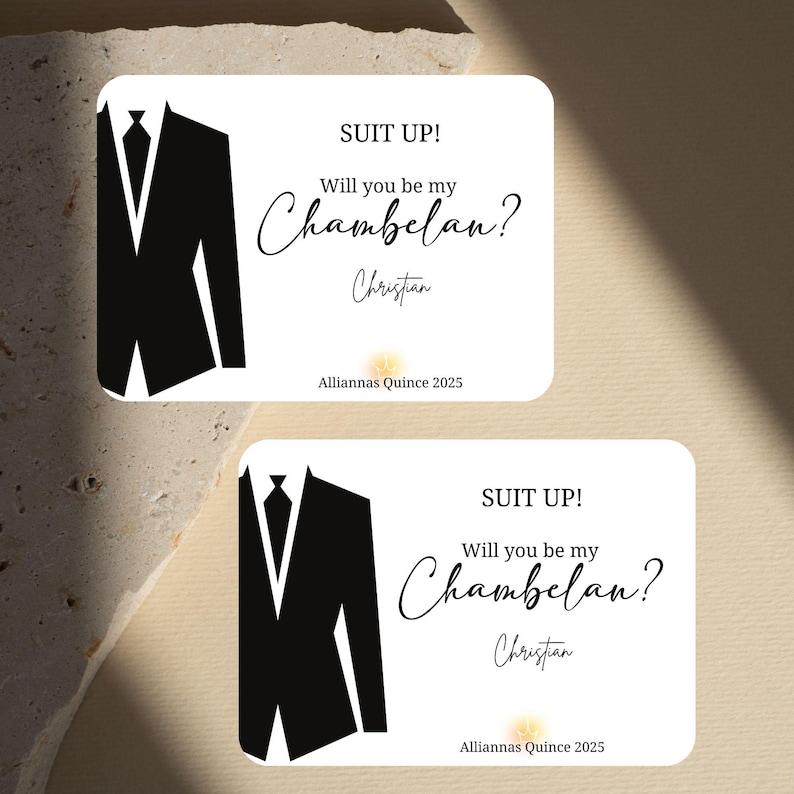 Chambelan Proposal for Quinceañera - Etsy Ireland