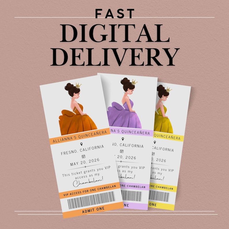 Chambelan and Dama Proposal for Quinceañera - Etsy