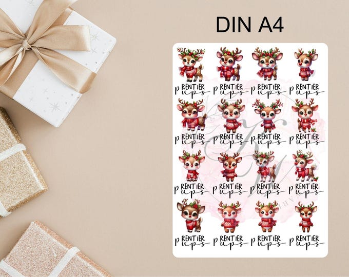 RUB ONS - "christmas - Reindeer Pups" | RUBONS | Borderless | Glossy ...
