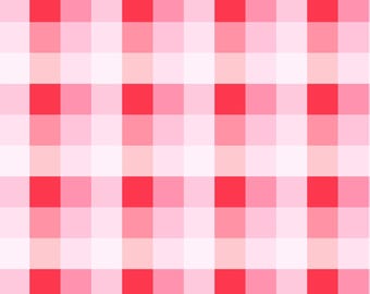 Christmas Red and Pink Gingham Seamless Pattern Winter Plaid Digital ...