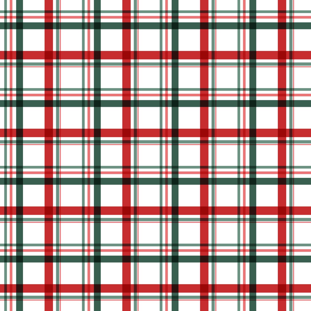 Christmas Gingham Plaid Seamless Pattern: Red and Green (PNG & JPEG ...