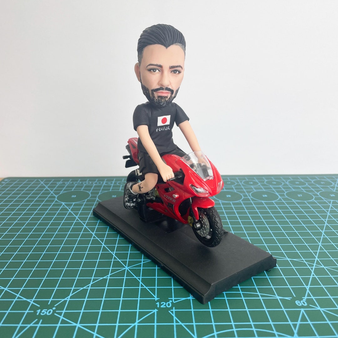 Custom Motorcycle Bobblehead, Custom Motorbike Rider Figurine for ...