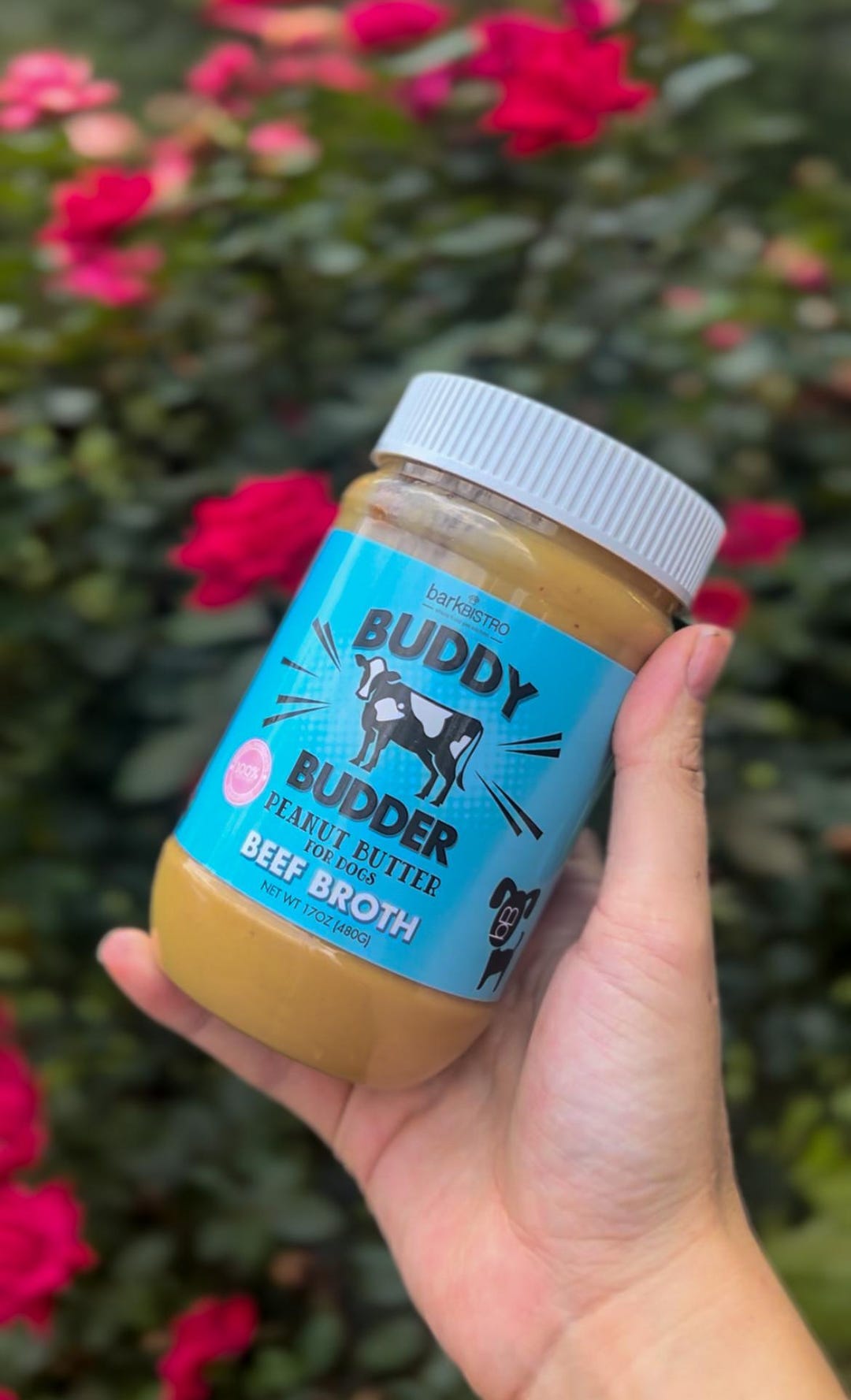 Beef Bone Broth Buddy Budder – All-natural Peanut Butter Dog Treat ...