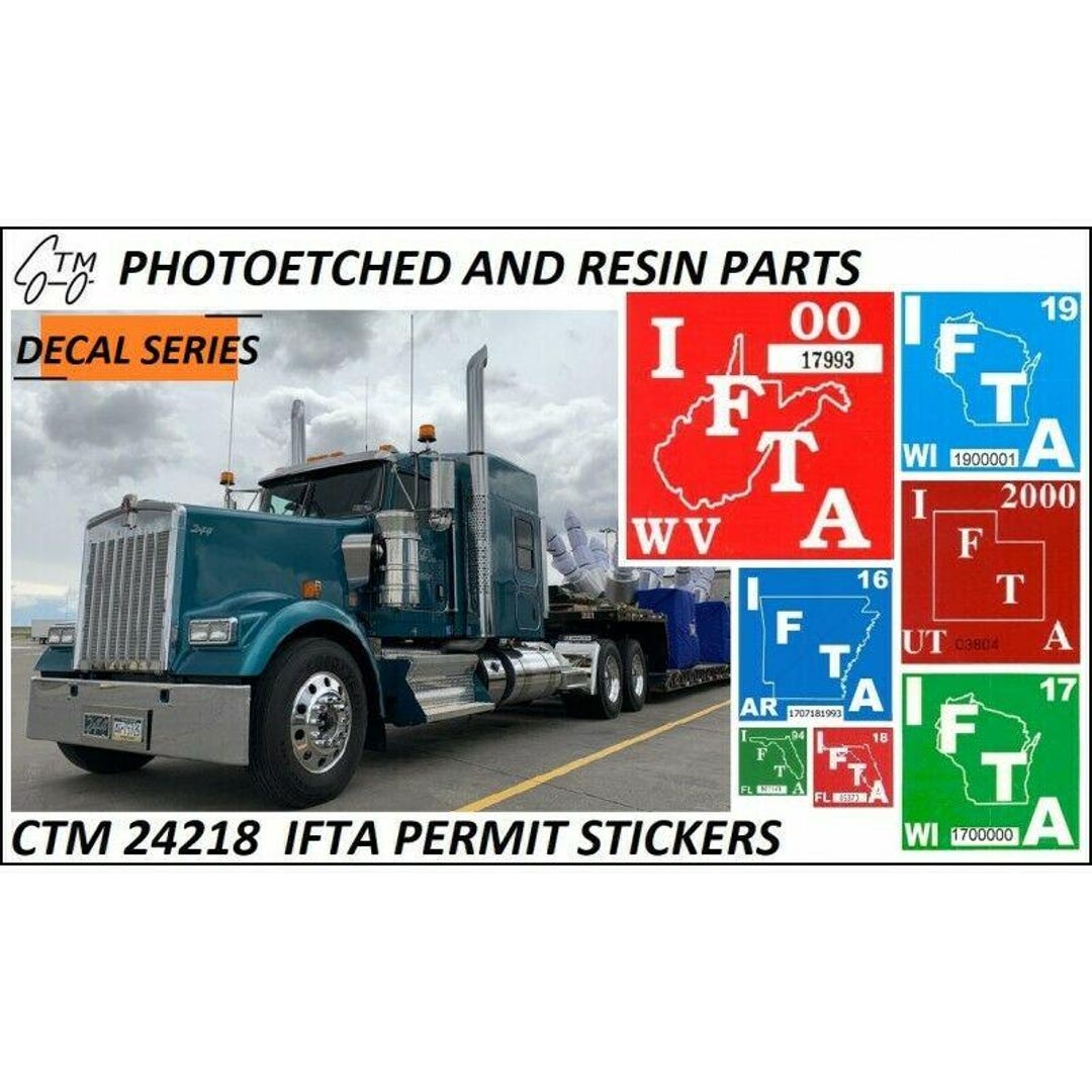 Ctm24218 Ifta Decals See Pics 1/24 or 1/25 Scale - Etsy