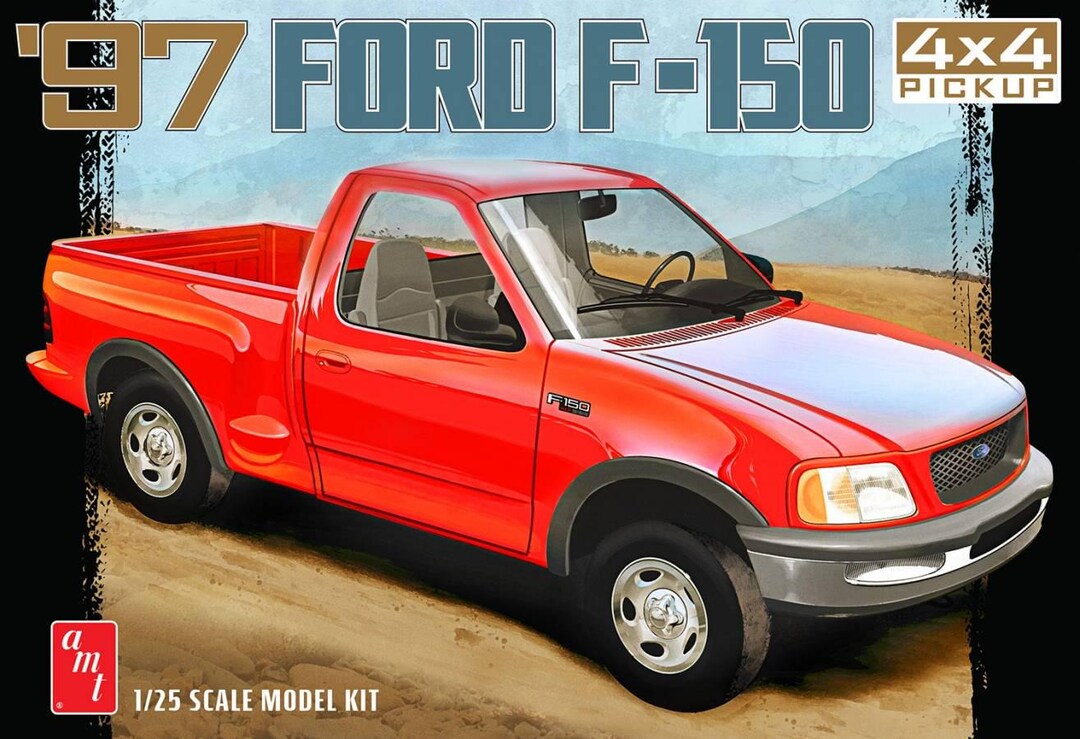 Amt1367 97' Ford F-150 4x4 Pickup 1/25 Scale Plastic Model Kit - Etsy