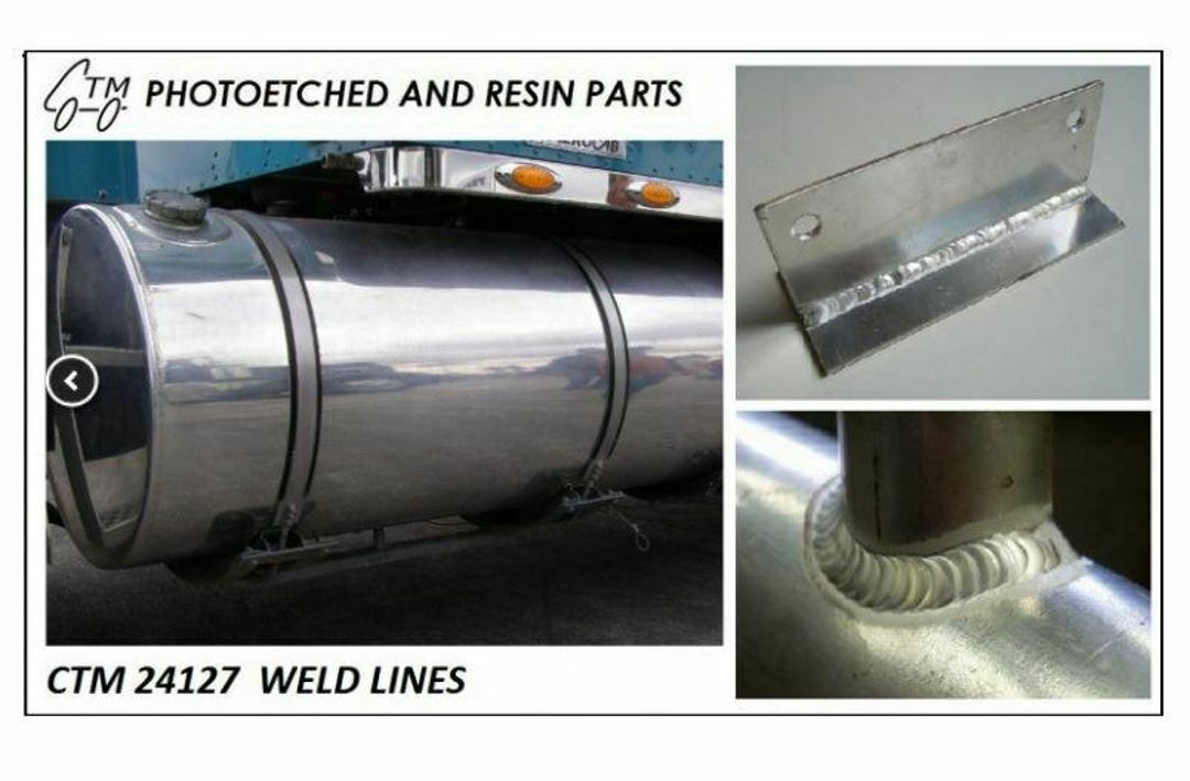 CTM24127 WELD LINES 1/25 or 1/24 Scale Detailing Item for Truck Models ...