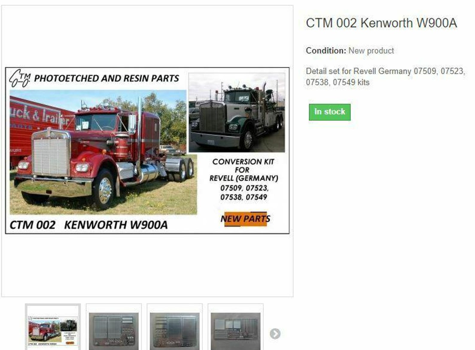 Kenworth W900a Photo Etch Detail Kit 1/25 Ctm002 - Etsy