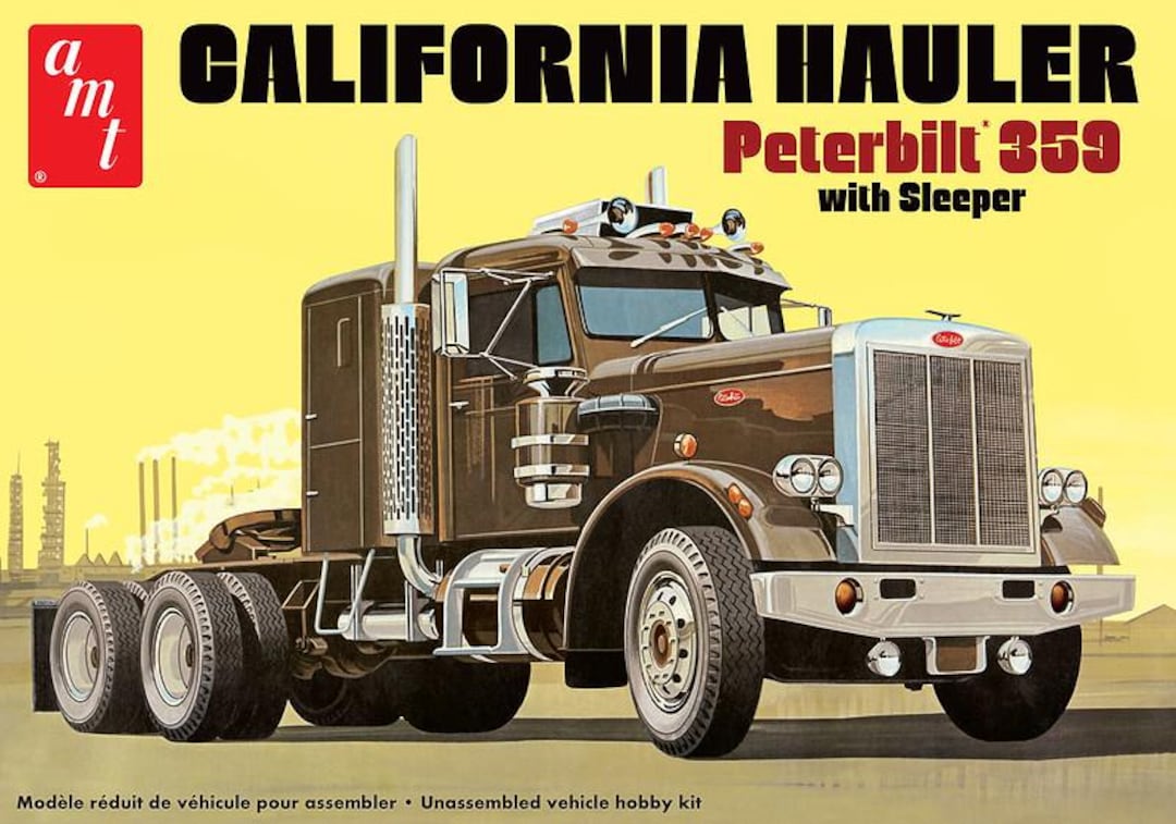 AMT CALIFORNIA HAULER Peterbilt 359 1/25 Scale - Etsy
