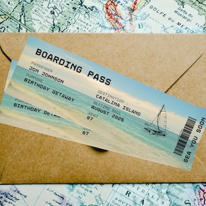 Editable Boarding Pass Template, Cruise Ticket, Boat Boarding Pass ...