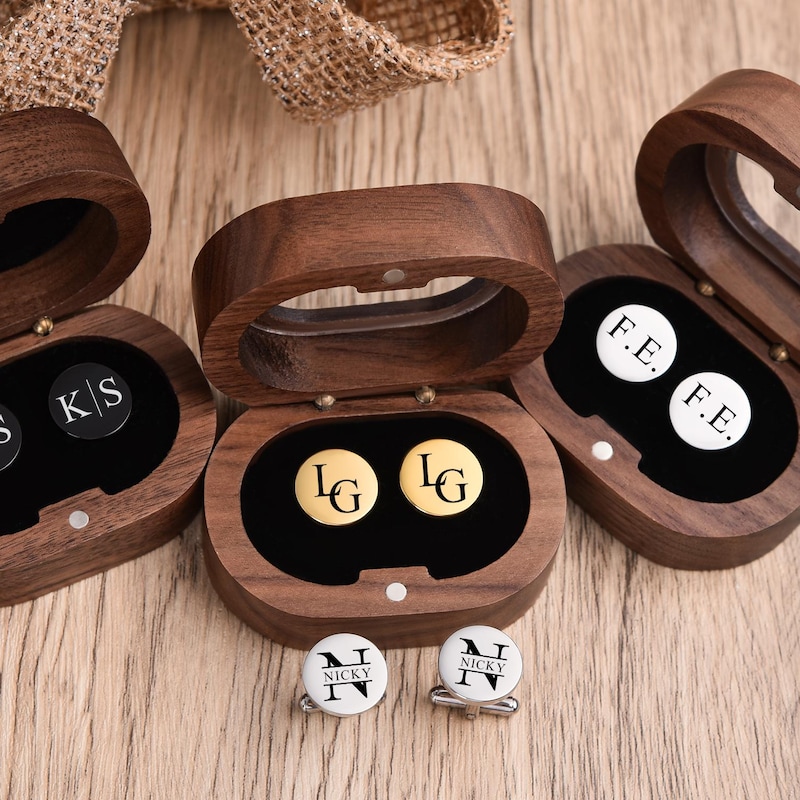 Engraved Cufflinks - Etsy