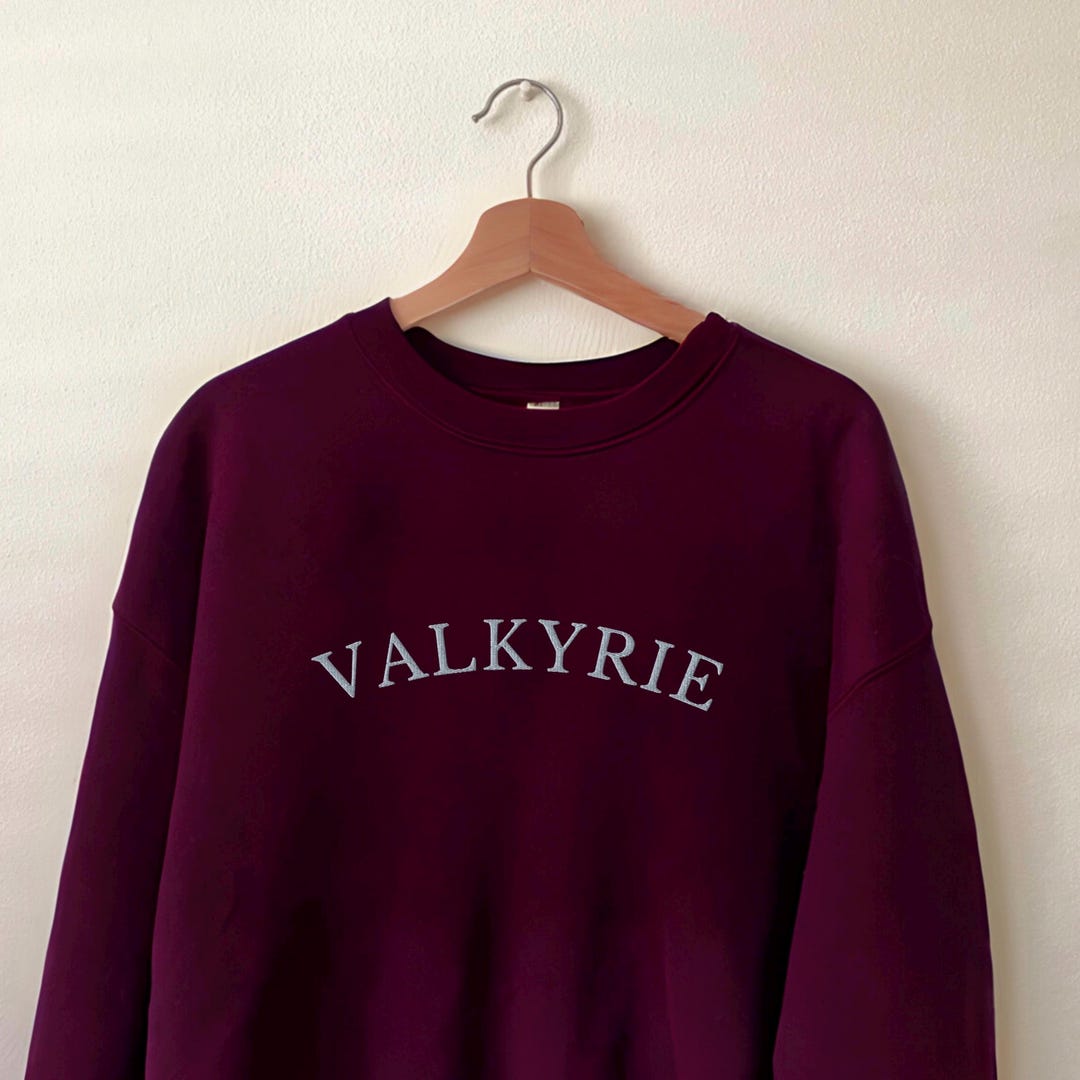 Valkyrie Embroidered Sweatshirt: ACOTAR Bookish Gift - Etsy