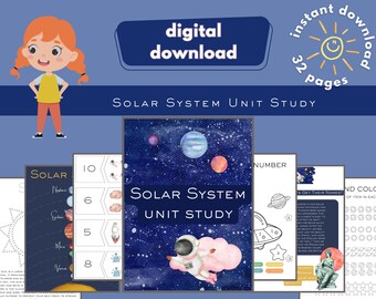 Solar System Unit Study (english) - Etsy