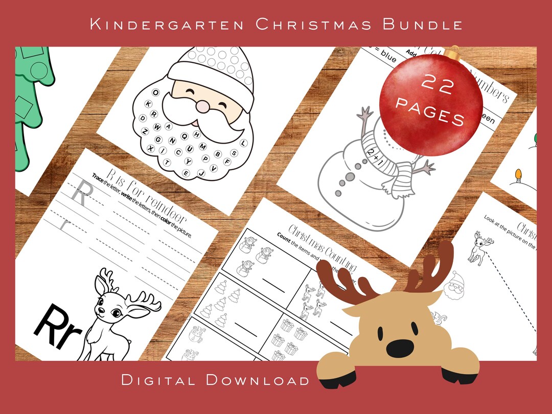Kindergarten Christmas Bundle - Etsy