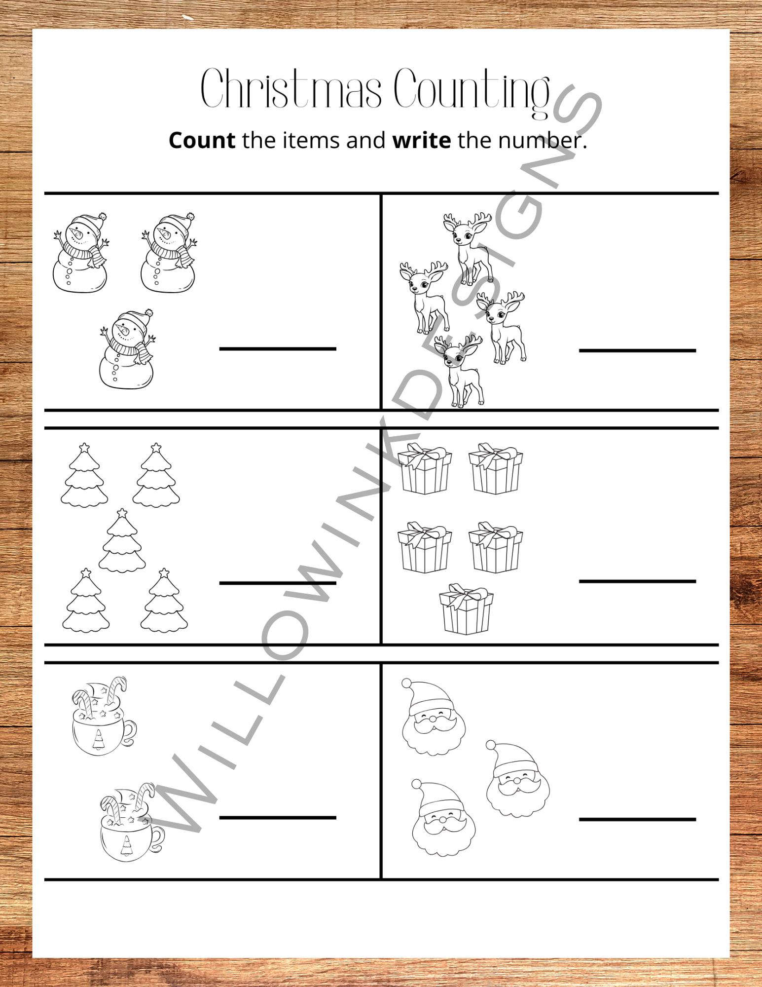 Kindergarten Christmas Bundle - Etsy