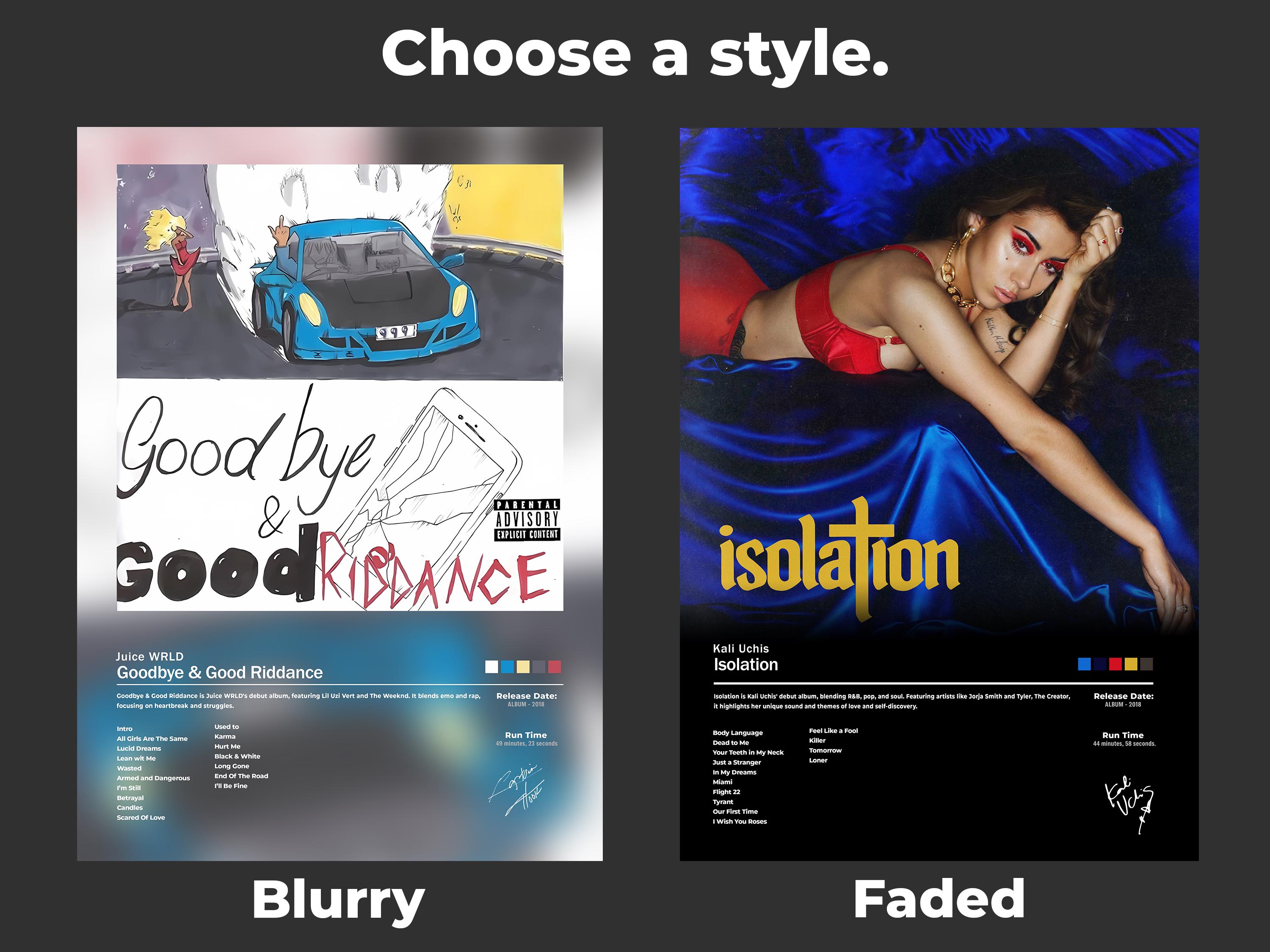 Set of 3 Music Posters | Personalised Artist Print Aesthetic | Choose ...