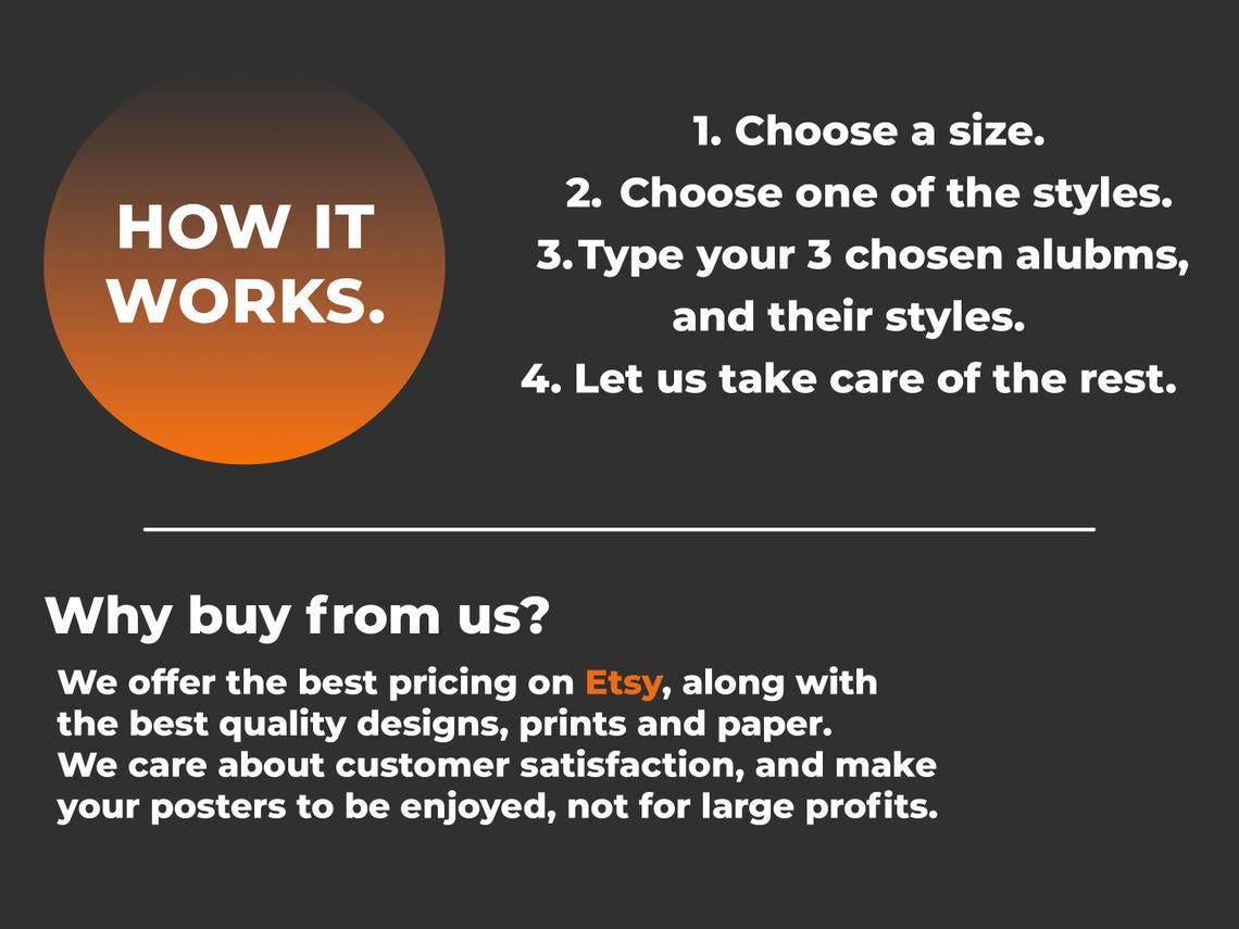 Set of 3 Music Posters | Personalised Artist Print Aesthetic | Choose ...