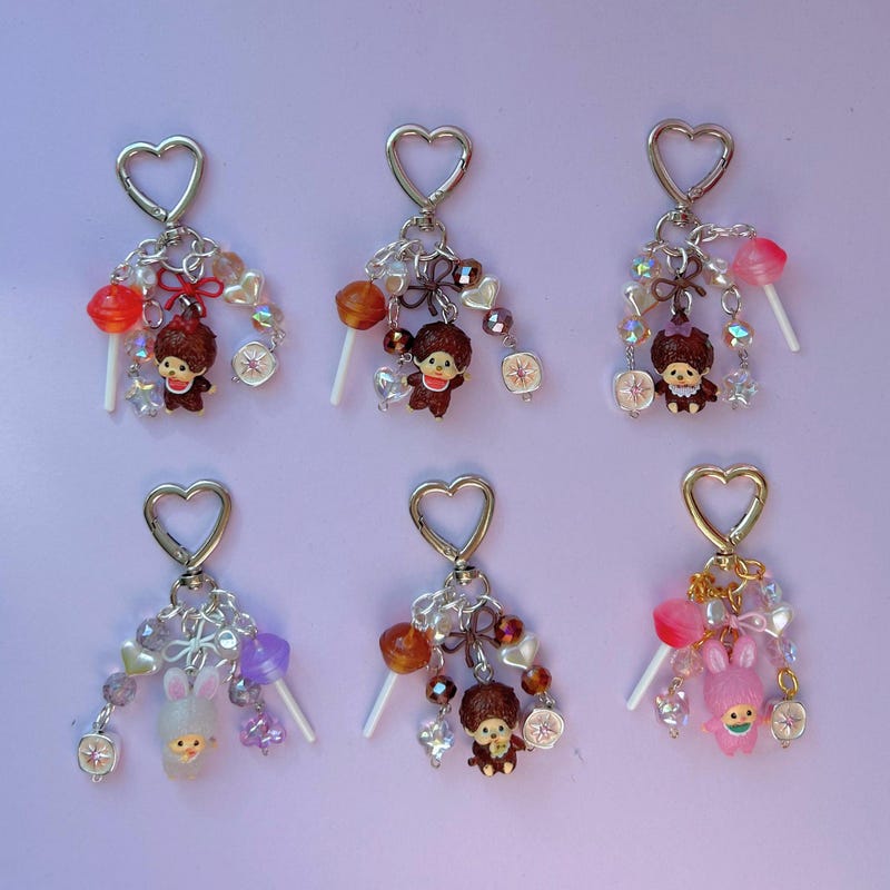 Monchichi Keychain - Etsy