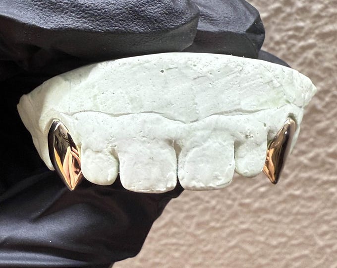 Handmade Custom Dental Gold Long Fang Grillz - Etsy