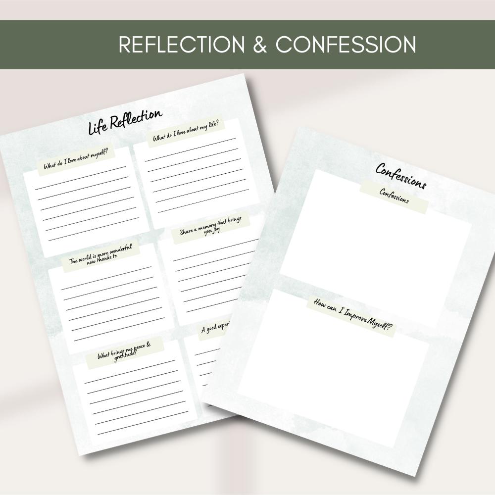 Floral Prayer Journal and Printable Planner Bundle | Bible Study ...