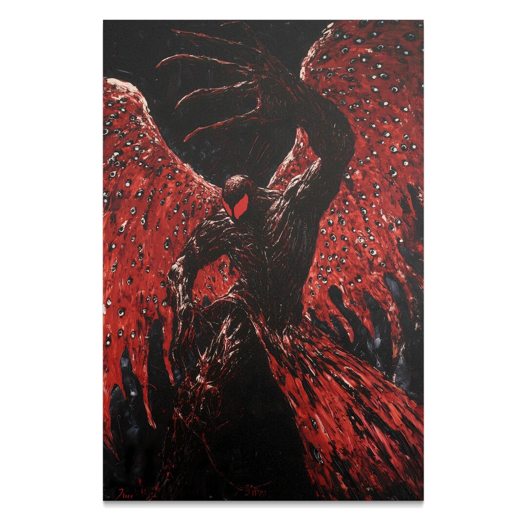 Carnage Gothic Horror Art Print, Esoteric Design Wall Decor (matte ...