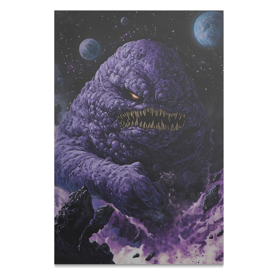 Grimace Unchained Gothic Horror Poster, Esoteric Space Art Print - Etsy