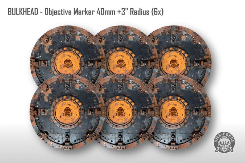 Objective Markers Neoprene Set of 6 Compatible With Warhammer - Etsy