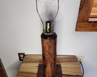Handcrafted Rustic Cabin/lodge/home Decor Pine Log Lamp With Resin ...