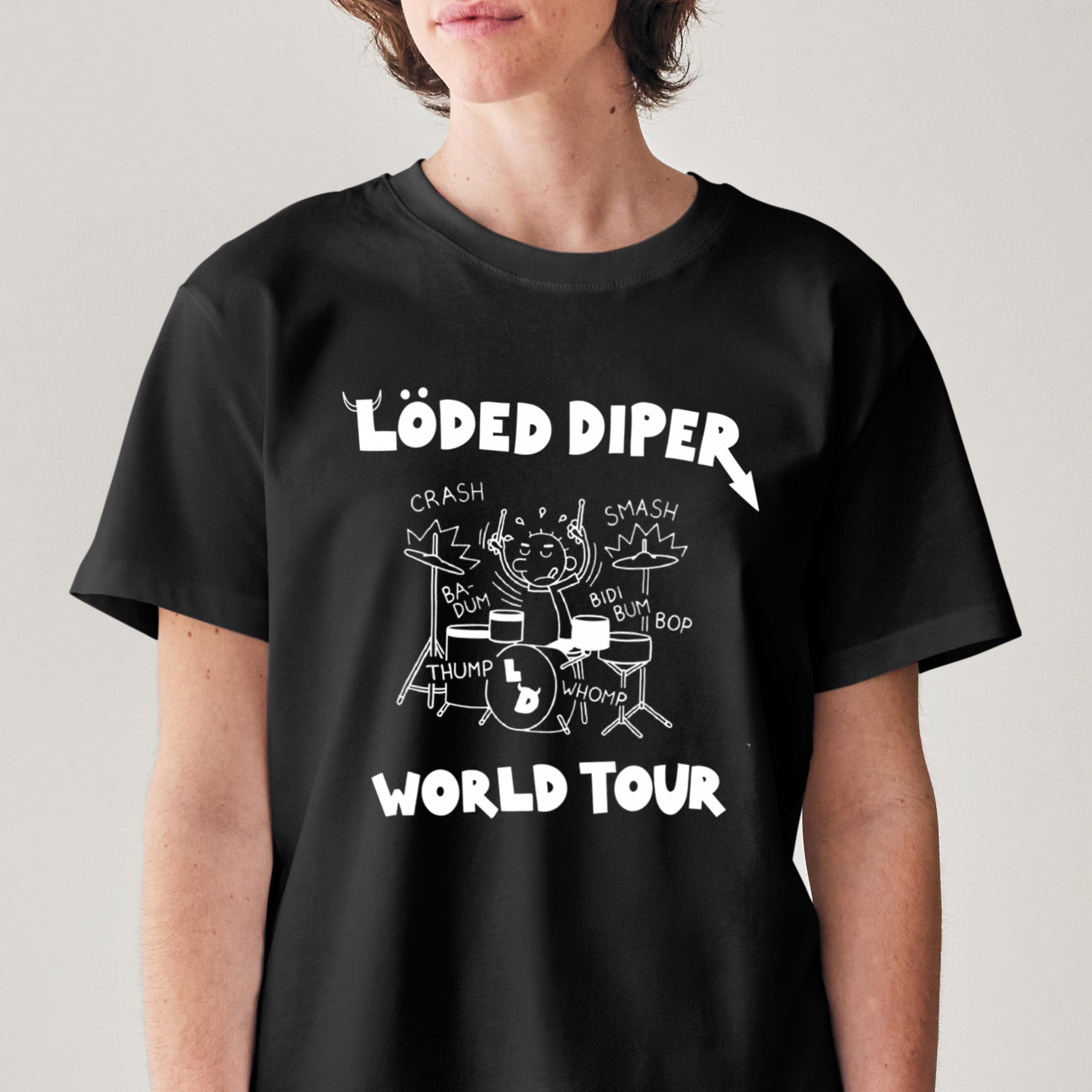 Loded Diper T-shirt, Loded Diper World Tour Shirt, Diary of a Wimpy Kid ...
