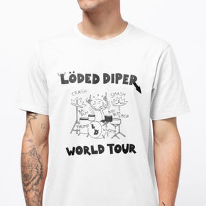 Loded Diper T-shirt, Loded Diper World Tour Shirt, Diary of a Wimpy Kid ...
