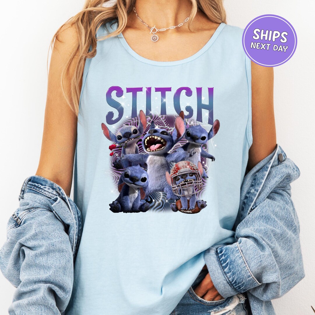 Stitch Summer Bootleg Tank Top Toddler Beach Shirt Vacation Disney ...