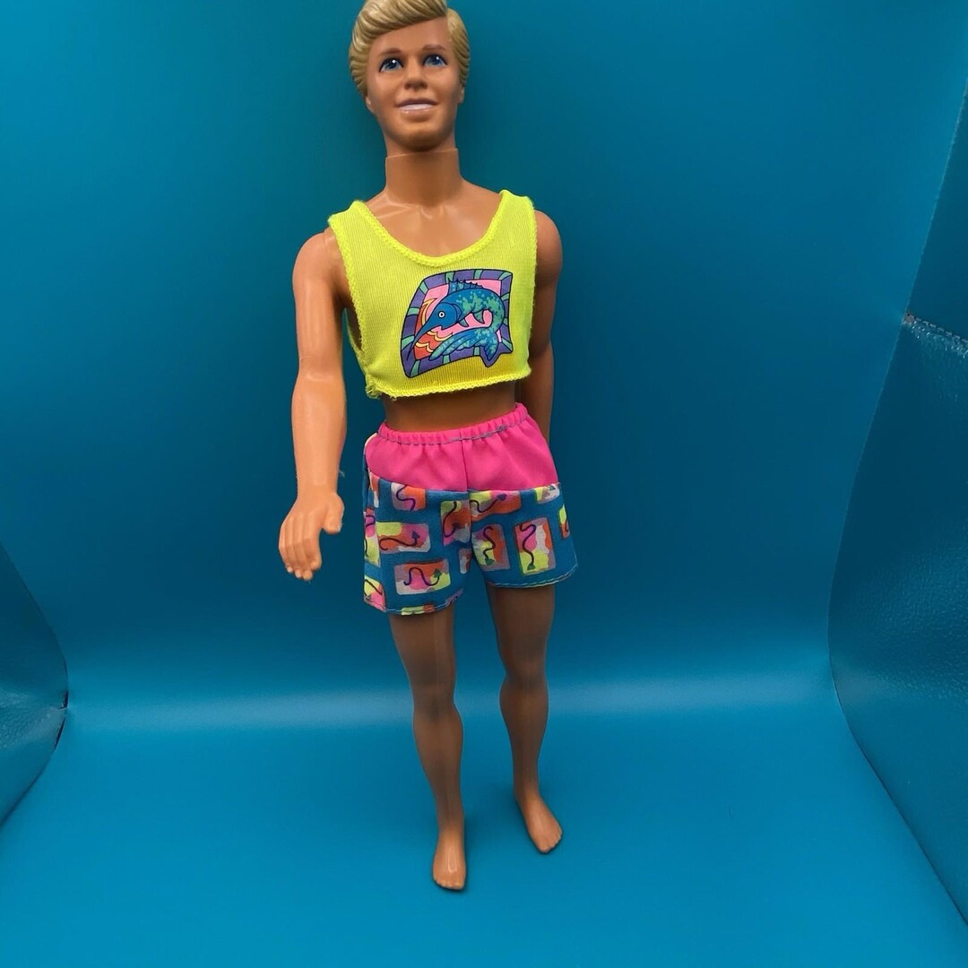 Barbie Hawaiian Fun Ken Vintage Fashion Doll Toy Mattel VTG 1990 Beach ...
