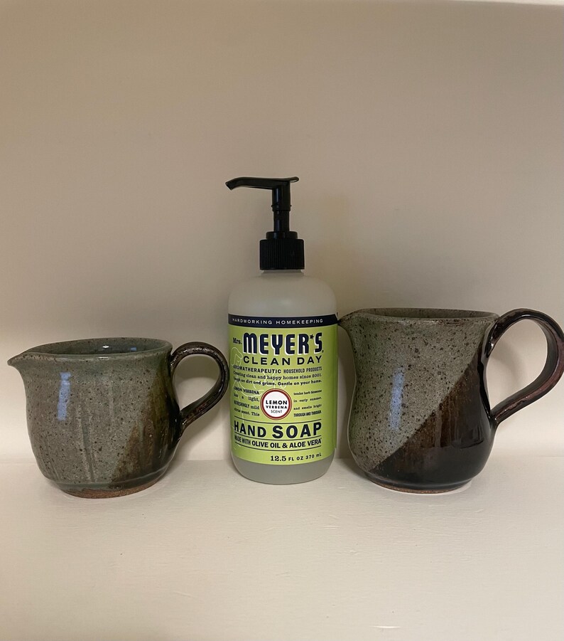 Handmade Stoneware Pouring Mug Set | Rustic Ceramic Pitcher - Etsy