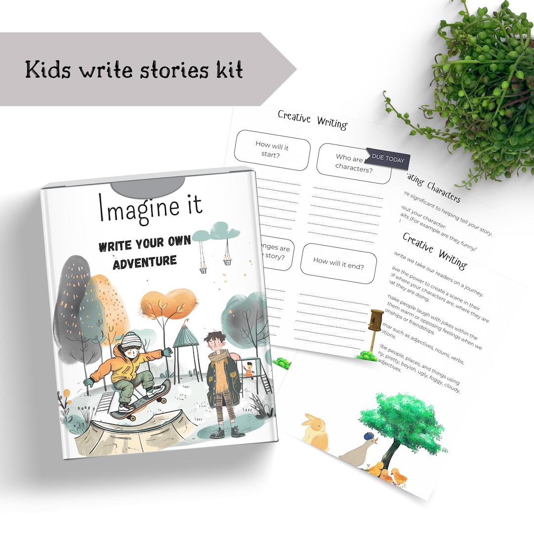 Fantasy Story Writing Kit for Kids Printable Adventure Story Planning ...